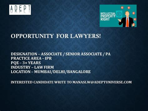 Manasi Waghela On Linkedin Hiring Lawfirm Opportunity Ipr