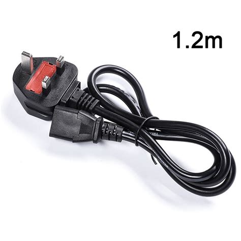 Pc Britse Plug Zwarte Netsnoer Drie Stekker Nets Grandado