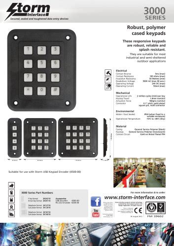 Series Keypad Storm Interface PDF Catalogs Technical Documentation Brochure