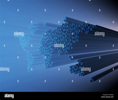 Network Digital Binary Technology Programming And Network Code Data