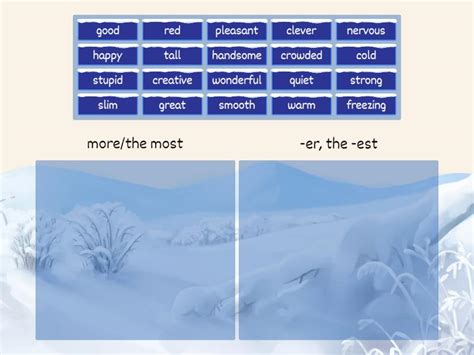 Adjectives Categorize