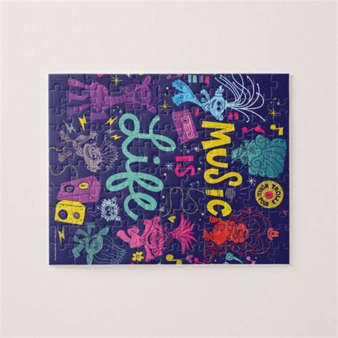 Trolls World Tour Music Is Life Jigsaw Puzzle Zazzle