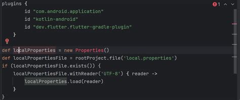 cannot solve symbol properties while migrating project help discuss