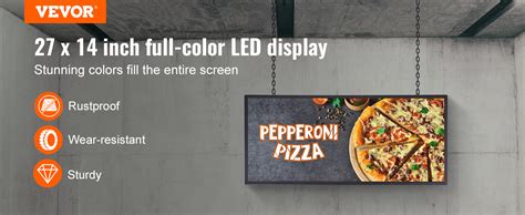 VEVOR Programmable LED Sign P Full Color LED Scrolling Panel DIY Custom Text Animation