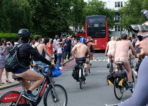 Hundreds Ride Naked Through London In Environmental And Cyclist Safety Protest Cycling Weekly