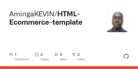 GitHub AmingaKEVIN HTML Ecommerce Template