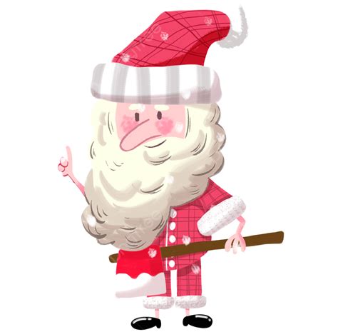 손으로 그린 만화 평면 캐릭터 일러스트 캐릭터 플랫 산타 클로스 Png 일러스트 및 Psd 이미지 무료 다운로드 Pngtree