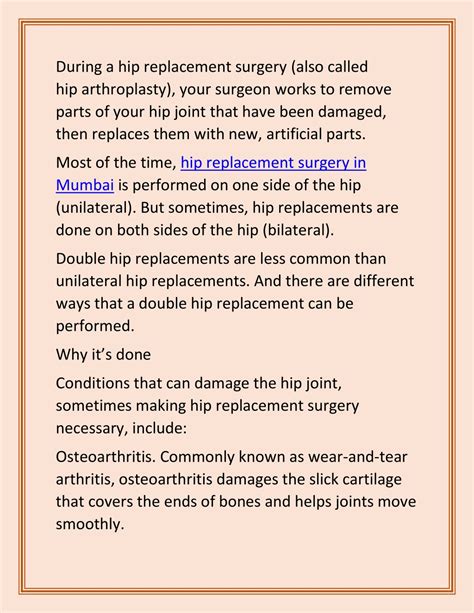 Ppt Double Hip Replacement Surgery Powerpoint Presentation Free Download Id 11854071