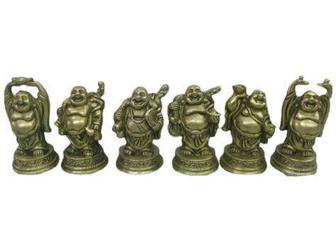 Golden 3inch Brass Laughing Buddha Statue For Decoration At Rs 2772 In