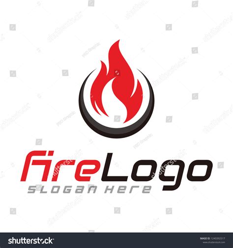 Fire Tech Logo Design Vector Stock Vector Royalty Free Shutterstock