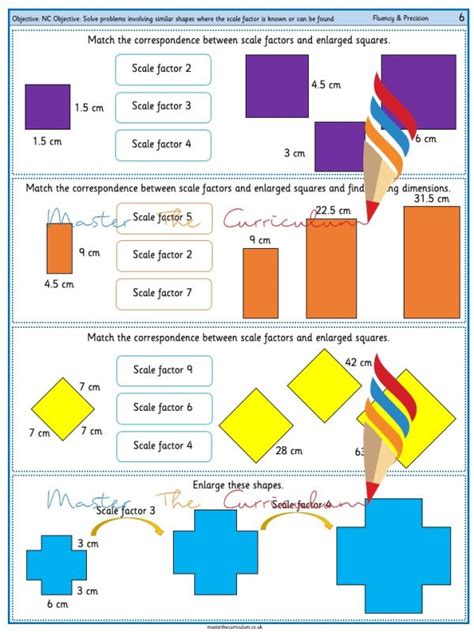 Year 6 Ratio Scale Factors Master The Curriculum
