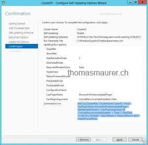 Windows Server Hyper V Cluster Aware Updating CAU Thomas Maurer