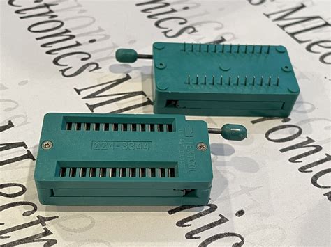 3m™ Textool™100” 254 Mm Dip Sockets 3m 224 3344 24 Way Zif Test