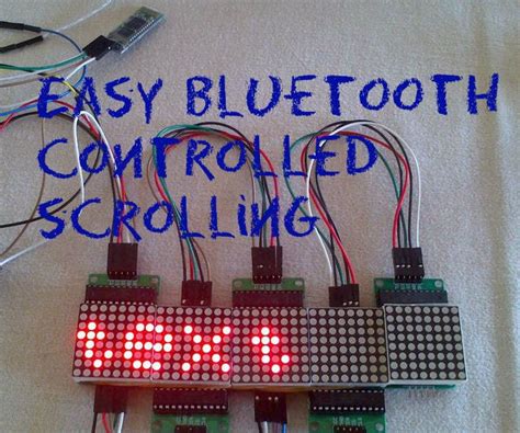Easy Bluetooth Controlled Scrolling Text 9 Steps With Pictures