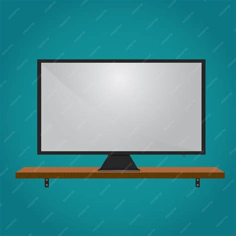 Premium Vector Lcd Monitor Simple Object Vector