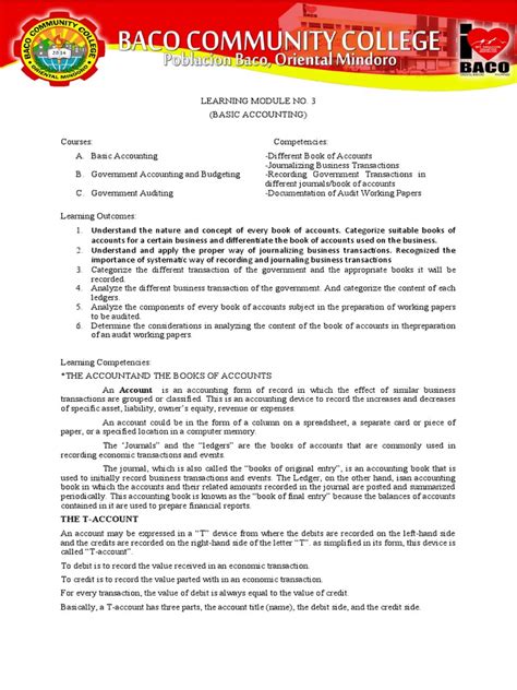 Learning Module No3 Pasc1 Pdf Finance And Money Management