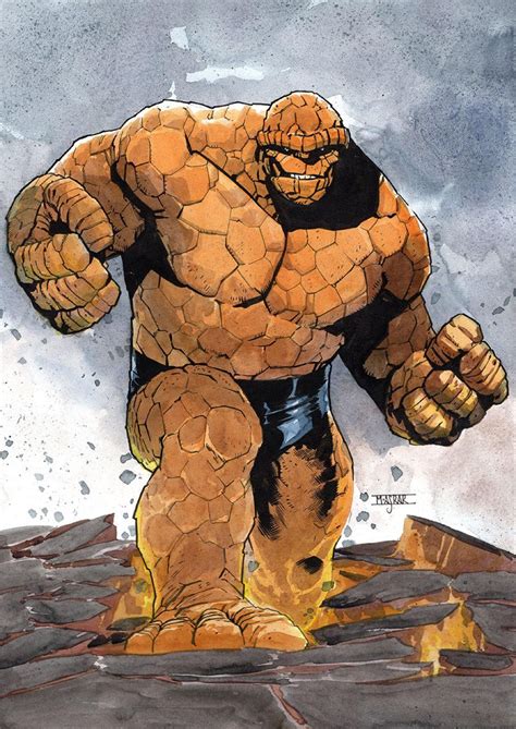 The Thing Ben Grimm Fantastic Four Comic Art Marvel Comics Art