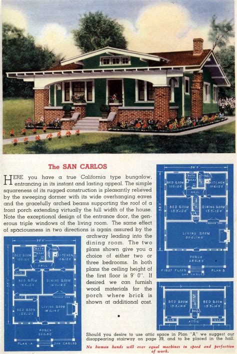 Vintage Bungalow House Plans
