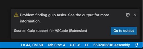 Gulp Auto Detection Reporing Errors In Non Gulp Project Issue Microsoft Vscode GitHub