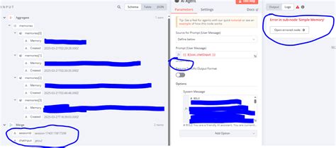 ai agent not passing chatinput despite being present in merge node