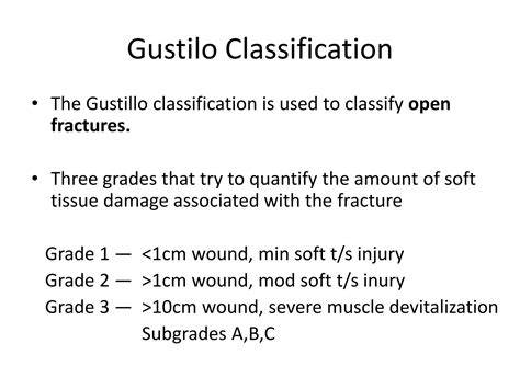 Classification Of Fractures And Compound Fracture Managment Pptx