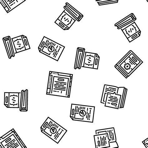 Technical Writer Doc Seamless Pattern Vector 32516119 Vector Art At Vecteezy