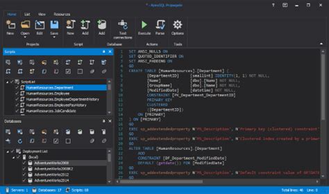 Multi Database Sql Script Execution Apexsql