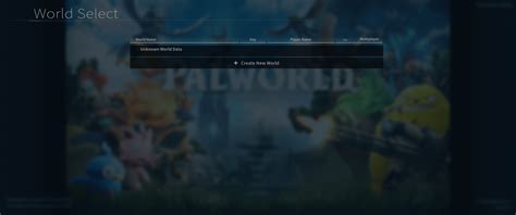 Unknown World Data Anyone Had This R Palworld