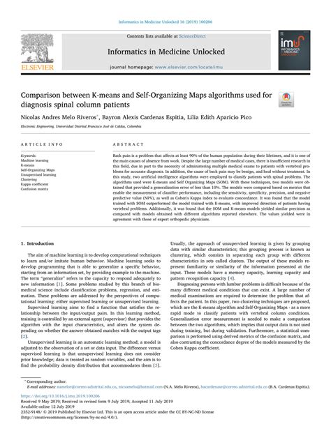 Pdf Comparison Between K Means And Self Organizing Maps Algorithms