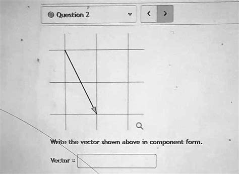 Solved Question 2 Write The Vector Shown Above In Component Form Vector