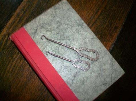 Antique Button Hooks Pair With Advertising