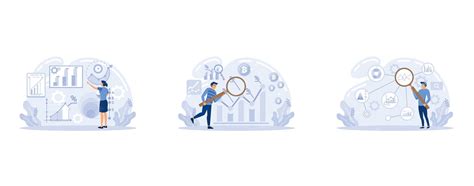 Premium Vector Technical Trader Analyzing Stock Chart Crypto Market