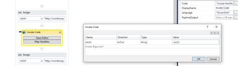 how to use a variable inside an invoke code openrpa openiap