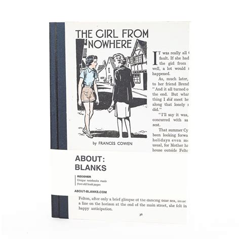 Girl From Notebook A5 About Blanks