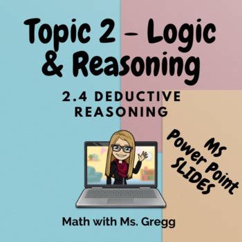 Geometry Deductive Reasoning SLIDES PPT KEY By Math With Ms Gregg