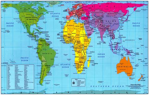 World Map To Scale Accurate