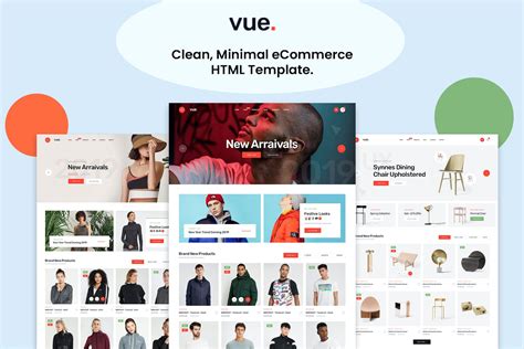 Vue Clean Minimal ECommerce HTML Template Download For Wordpress