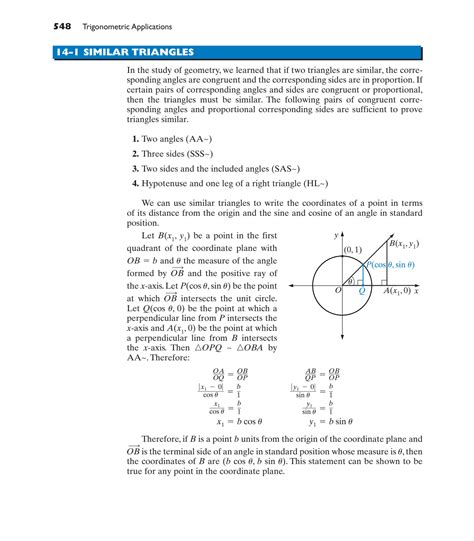 Solution Trigonometric Applications Lesson With Examples And Exercises
