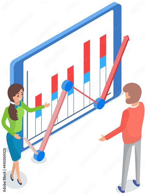 Visualize With Business Analytics People Work With Statistical Data Analysis Changing