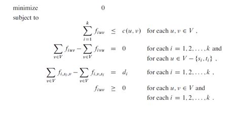 algorithm flaw in linear programming solution for multi commodity