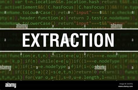 Extraction Concept With Random Parts Of Program Code Extraction With
