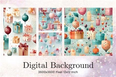 T Box Pattern Background Birthday Graphic By Sistadesign29