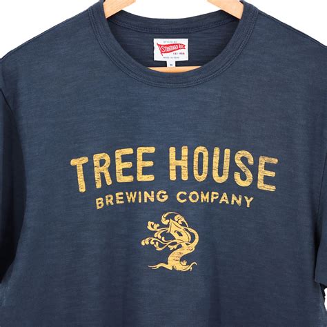 Standard Rec Vintage Gold Logo T Shirt Tree House Brewing Company