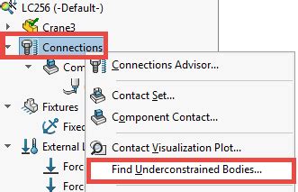 SOLIDWORKS Tech Tip Simulation Productivity Tools Degree Of Freedom DOF Analysis Contact