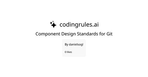 component design standards for git coding rules codingrules ai