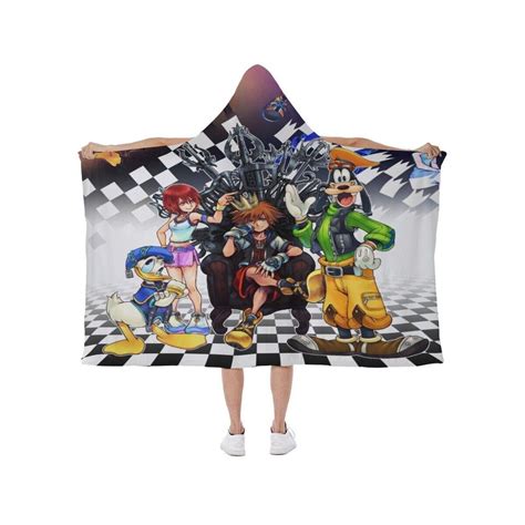 Kingdom Hearts Hooded Blanket Sold By Lusa Hilarious Sku 4357100