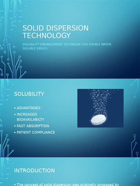 Solid Dispersion Technology Pdf Wellness Technology And Engineering