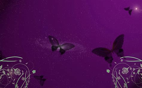Purple Butterfly Wallpapers Wallpaper Cave