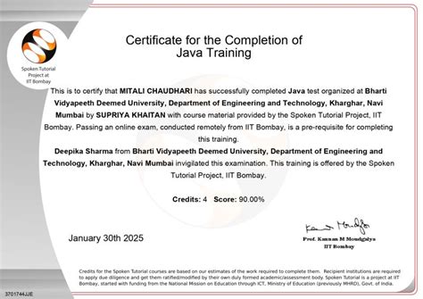Java Certification Programming Oop Softwaredevelopment Iitbombay