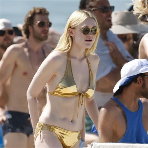 Dakota Fanning In A Gold Bikini 2 By Priceisrightfan26 On Deviantart